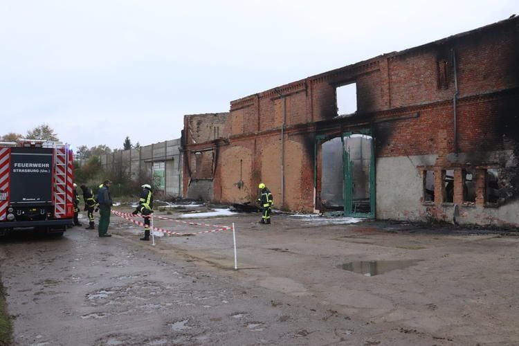 Hoher Schaden nach Brand in Lagerhalle (Video)