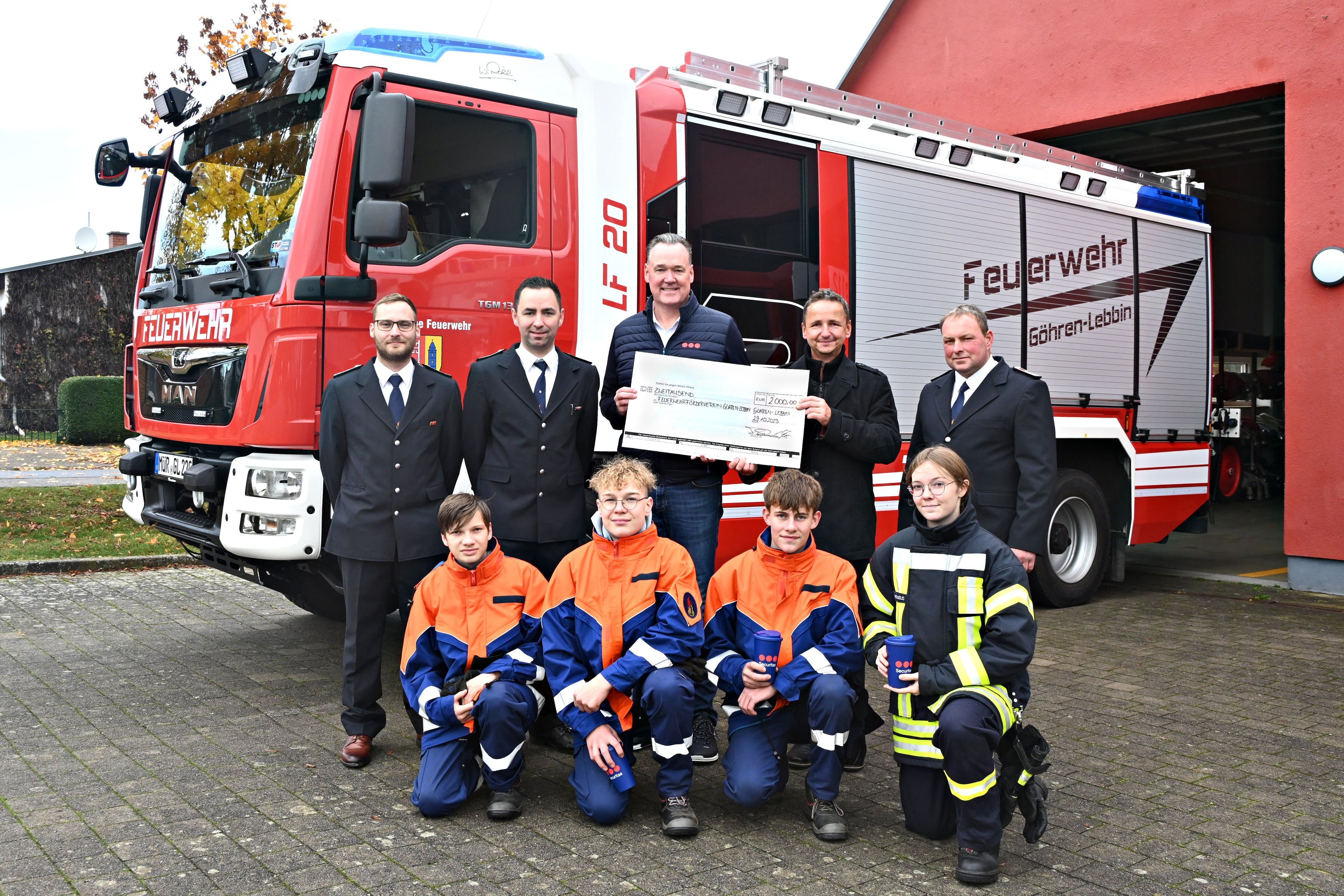 Feuerwehr freut sich über Spende