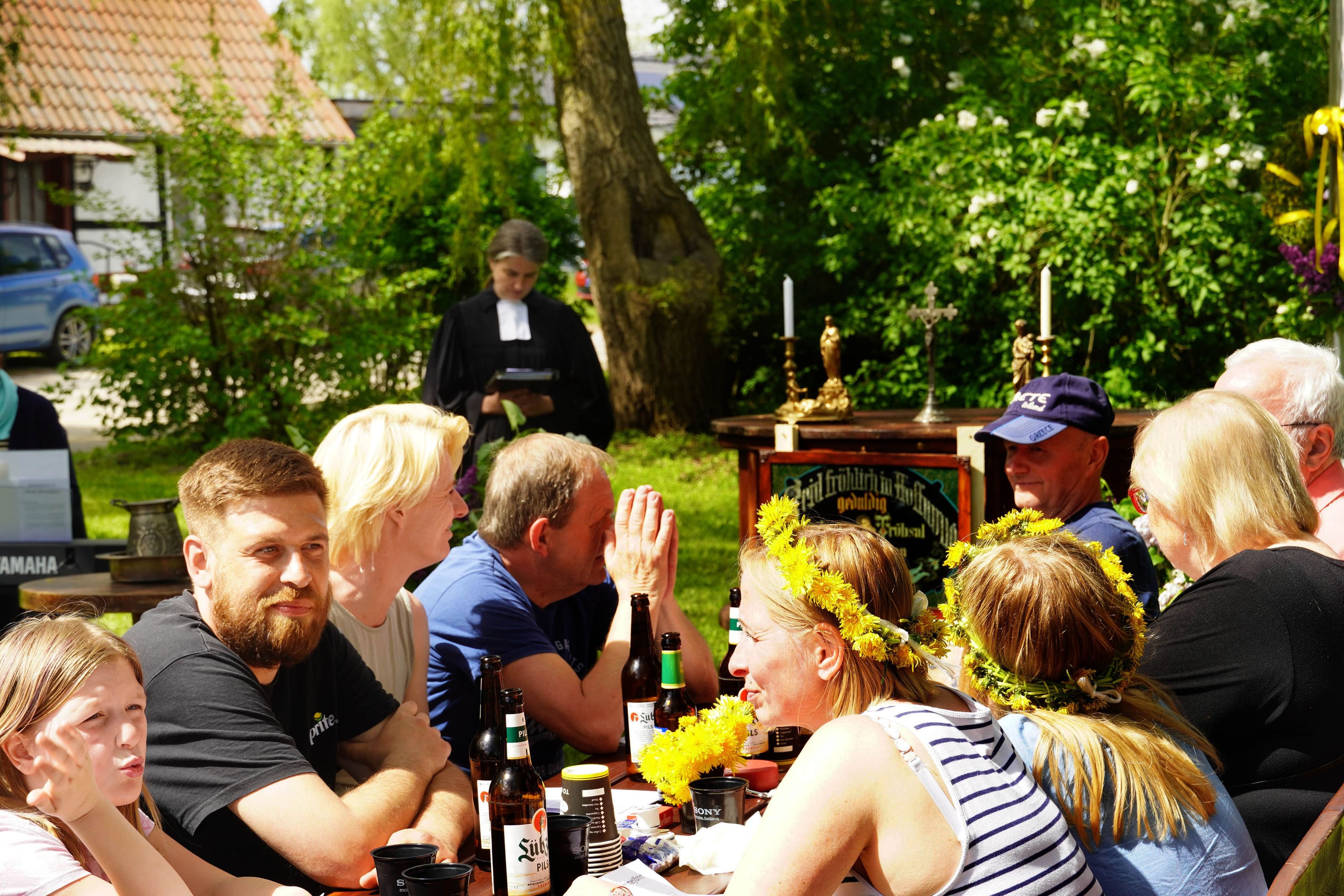 Hier feiert noch die ganze Dorfgemeinschaft den Wonnemonat Mai