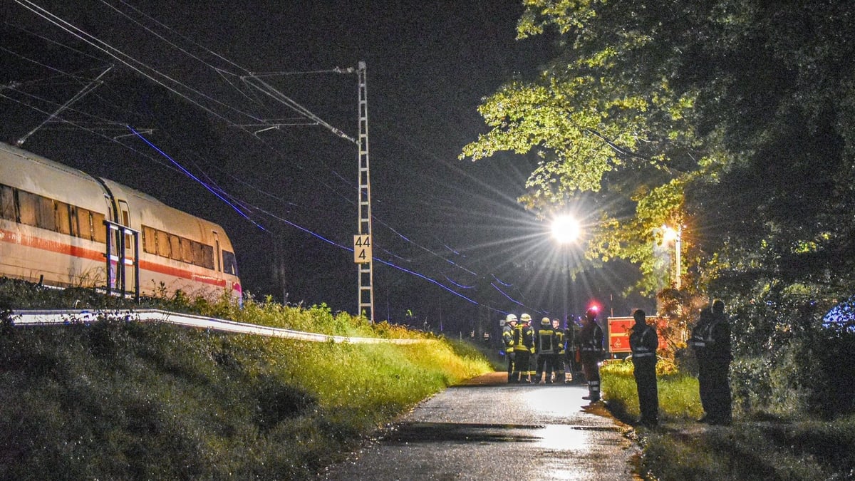 ICE entgleist nach Erdrutsch