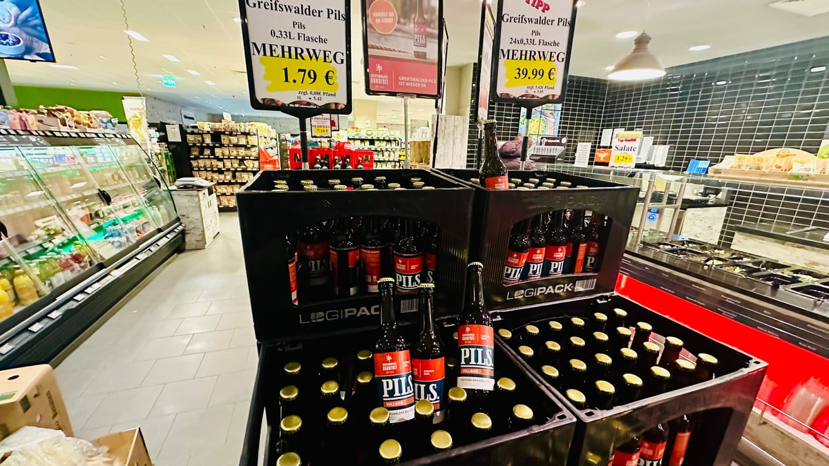 Tausende Flaschen Greifswalder Pils bereits verkauft