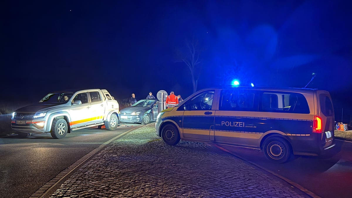 Auto kracht nach Verfolgungsjagd in Streifenwagen