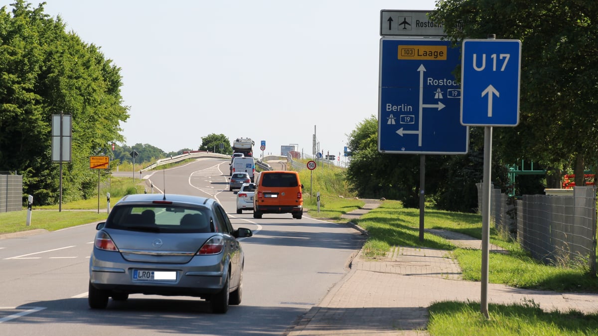 Achtung! Auffahrt zur Autobahn ist ab Montag gesperrt